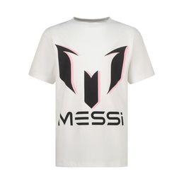 Messi Shirt in Wei&szlig;/ Schwarz - 48% | Gr&ouml;&szlig;e 176 | Kinder-oberteile