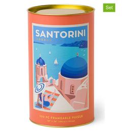 DESIGNWORKS INK 500tlg. Puzzle-Set "Santorini" in Blau/ Rot - 14% | Gesellschaftsspiele