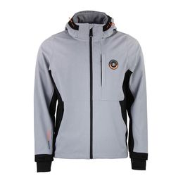 Peak Mountain Softshelljacke "Cafe" in Grau - 64% | Gr&ouml;&szlig;e M | Herren-outdoorjacken
