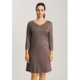 Hanro Nachthemd in Braun - 56% | Gr&ouml;&szlig;e L | Damen-loungewear