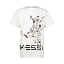 Messi Shirt in Wei&szlig;/ Grau - 36% | Gr&ouml;&szlig;e 176 | Kinder-oberteile