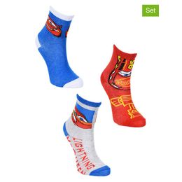 Disney Cars 3er-Set: Socken "Cars" in Bunt - 25% | Gr&ouml;&szlig;e 23-26 | Kinder-socken-strumpfhosen
