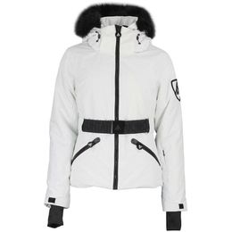 Peak Mountain Ski-/ Snowboardjacke "Alcone" in Wei&szlig; - 60% | Gr&ouml;&szlig;e L | Damen-outdoorjacken