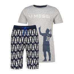 Messi Pyjama in Grau/ Dunkelblau - 32% | Gr&ouml;&szlig;e 98/104 | Kinder-waesche