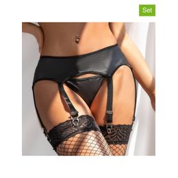 INTIMAX 2tlg. W&auml;sche-Set in Schwarz - 55% | Gr&ouml;&szlig;e S/M | Damen-dessous