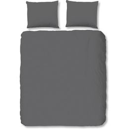 HIP Satin-Bettw&auml;sche-Set in Grau - 46% | Gr&ouml;&szlig;e 200x220 cm | Bettwaesche-bettwaren