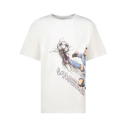 Messi Shirt in Wei&szlig;/ Hellblau - 53% | Gr&ouml;&szlig;e 98 | Kinder-oberteile