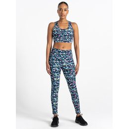 Dare 2b Trainingsleggings "Influential" in Blau/ Pink - 65% | Gr&ouml;&szlig;e 38 | Damen-sporthosen