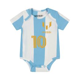 Messi Body in Wei&szlig;/ Hellblau - 15% | Gr&ouml;&szlig;e 62 | Baby-bodys