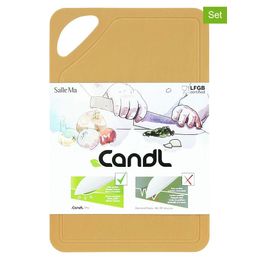 CandL 2er-Set: Schneidebretter ''Handy'' in Gelb - (L)26,2 x (B)17 cm - 49% | Kuechenhelfer