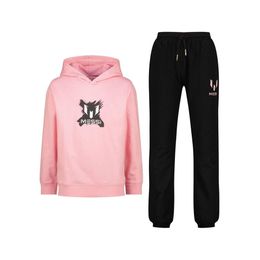 Messi 2tlg. Outfit in Rosa/ Schwarz - 52% | Gr&ouml;&szlig;e 152 | Kinder-sweatshirts-jacken