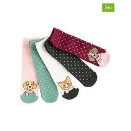 COOL CLUB 5er-Set: Socken in Wei&szlig;/ Rot/ Rosa - 20% | Gr&ouml;&szlig;e 34/36 | Kinder-socken-strumpfhosen