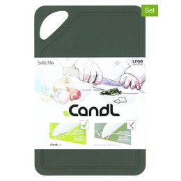 CandL 2er-Set: Schneidebretter ''Handy'' in Gr&uuml;n - (L)26,2 x (B)17 cm - 49% | Kuechenhelfer