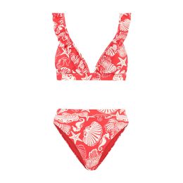 Shiwi Bikini 'Bobby' Damen Gr&ouml;&szlig;e L rot / wei&szlig;
