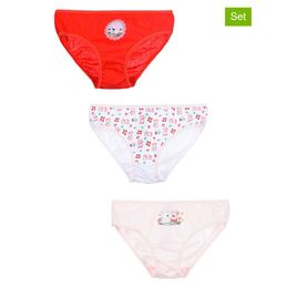 Peppa Pig 3er-Set: Slips "Peppa Pig" in Rot/ Wei&szlig;/ Rosa - 25% | Gr&ouml;&szlig;e 104/110 | Kinder-waesche