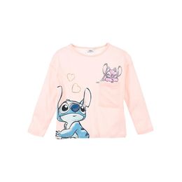 Lilo and Stitch Lilo & Stitch Longsleeve "Lilo & Stitch" in Rosa - 52% | Gr&ouml;&szlig;e 98 | Kinder-longsleeves