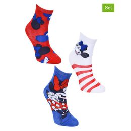 Disney Minnie Mouse 3er-Set: Socken "Minnie" in Bunt - 43% | Gr&ouml;&szlig;e 23-26 | Kinder-socken-strumpfhosen