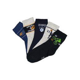 SPM F&uuml;r Jungen 5er-Set: Socken in Blau/ Grau/ Schwarz - 30% | Gr&ouml;&szlig;e 31-34 | Babysocken-strumpfhosen