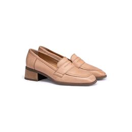 Lloyd Leder-Mokassins in Beige - 52% | Gr&ouml;&szlig;e 41 | Damen-schuhe-halbschuhe