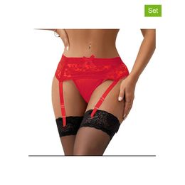 INTIMAX 2tlg. W&auml;sche-Set in Rot - 49% | Gr&ouml;&szlig;e L/XL | Damen-dessous