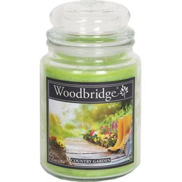 Woodbridge Duftkerze "Country Garden" in Gr&uuml;n - 565 g - 43% | Kerzen-vasen