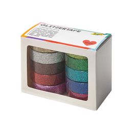 folia PAPER Glitzer-Klebeband in Bunt - 10x 5 m - 14% | Kreativbedarf-diy