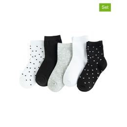 COOL CLUB 5er-Set: Socken in Wei&szlig;/ Schwarz - 16% | Gr&ouml;&szlig;e 34/36 | Kinder-socken-strumpfhosen