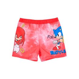 Sonic Badeshorts "Sonic Classic" in Rot - 54% | Gr&ouml;&szlig;e 104 | Kinder-bademode