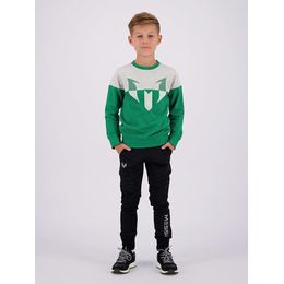 Messi Sweatshirt in Gr&uuml;n/ Grau - 58% | Gr&ouml;&szlig;e 164 | Kinder-sweatshirts-jacken