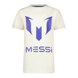 Messi Shirt in Wei&szlig; - 46% | Gr&ouml;&szlig;e 152 | Kinder-oberteile