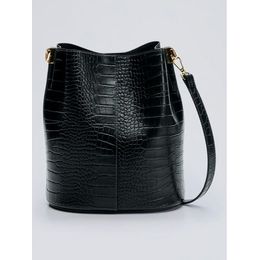 CXL by Christian Lacroix Leder-Schultertasche in Schwarz - (B)26 x (H)26 x (T)23 cm - 69% | Damen-taschen