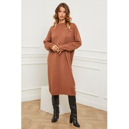 Jos&eacute;fine Strickkleid "Fastidius" in Camel - 68% | Gr&ouml;&szlig;e L | Damen-kleider