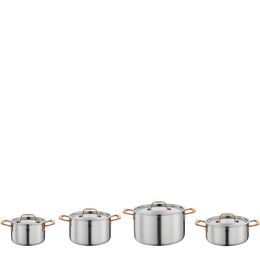 Spring Kochtopfset Gourmet, Silber, Metall, 2,7 L, backofengeeignet, Kochen, T&ouml;pfe, Topfsets