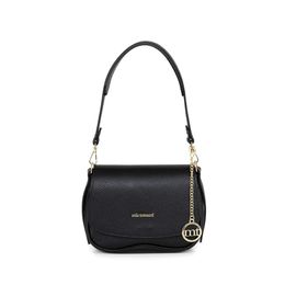 Mia Tomazzi Leder-Schultertasche "Bambaia" in Schwarz - (B)23 x (H)18 x (T)11 cm - 74% | Damen-taschen