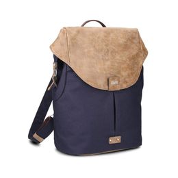Zwei Rucksack in Dunkelblau/ Beige - (B)31 x (H)37 x (T)13 cm - 61% | Damen-taschen