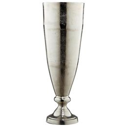 Ambia Home Bodenvase, Nickel, Metall, konisch, 54 cm, zum Stellen, auch f&uuml;r frische Blumen geeignet, Dekoration, Vasen, Bodenvasen