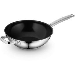 WMF Wokpfanne Durado, Edelstahl, Metall, backofengeeignet, rostfrei, antihaftbeschichtet, Kochen, Pfannen, Woks