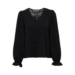 Only Damen Only Spitzenbluse &raquo;ONLMETTE L/S LACE TOP WVN&laquo; Kunstfaser, regular fit M