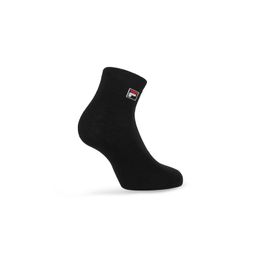Fila Damen Kurzsocken &raquo;UNISEX QUARTER PLAIN SOCKS&laquo; 9 Paar tlg. mit Logo-Schriftzug schwarz 39-42
