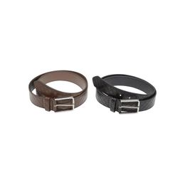 Urban Classics Herren Urban Classics Synthetikg&uuml;rtel &raquo; Woven Embossed Synthetic Leather Belt 2-Pack&laquo;