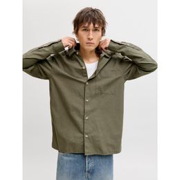 Jack & Jones Jack & Jones Herren Langarmhemd &raquo;JJETRISTAN OVERSHIRT LS SN&laquo; mit Knopfleiste M, N-Gr