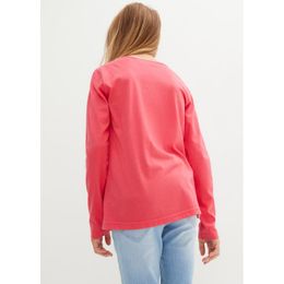 bonprix M&auml;dchen bonprix Langarmshirt &raquo;Langarmshirt aus reiner Baumwolle (3er Pack)&laquo; Packung, 3, 3 Stk. regular fit, aus reiner Baumwolle, Casual Stil 
