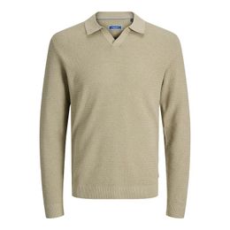 Jack & Jones Jack & Jones Herren Polokragenpullover &raquo;JPRBLURILEY KNIT SPLIT NECK LS SN&laquo; S
