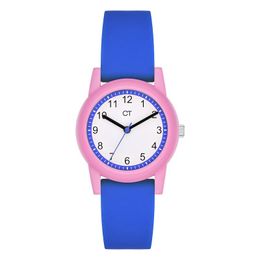Cool Time Damen Cool Time Quarzuhr &raquo;The Cool Blue Retro&laquo; Armbanduhr, Silikonarmband, Kinderuhr, M&auml;dchen, analog