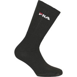 Fila Herren Tennissocken &raquo;UNISEX CREW TENNIS FULL TERRY SOCKS&laquo; 9 Stk. tlg. mit eingestrickem Logo schwarz 43-46