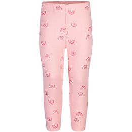 happy girls M&auml;dchen happy girls Leggings im tollen Alloverprint, Basic-Form rosa 98, N-Gr