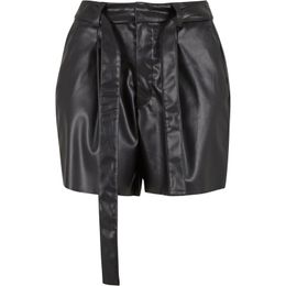 Urban Classics Damen Urban Classics Shorts &raquo; Ladies Synthetic Leather Shorts&laquo; 32, Normalgr&ouml;&szlig;en
