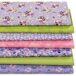 buttinette Patchwork- und Quiltpaket "Stiefm&uuml;tterchen", lila-color