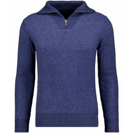 Ragman Herren Ragman Rundhalspullover blau 56