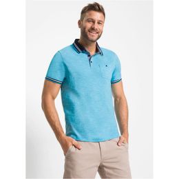 bonprix Damen bonprix Poloshirt Regular fit, Kurzarm-Design, aus Baumwolle, mit Polokragen blau 64 (3XL)